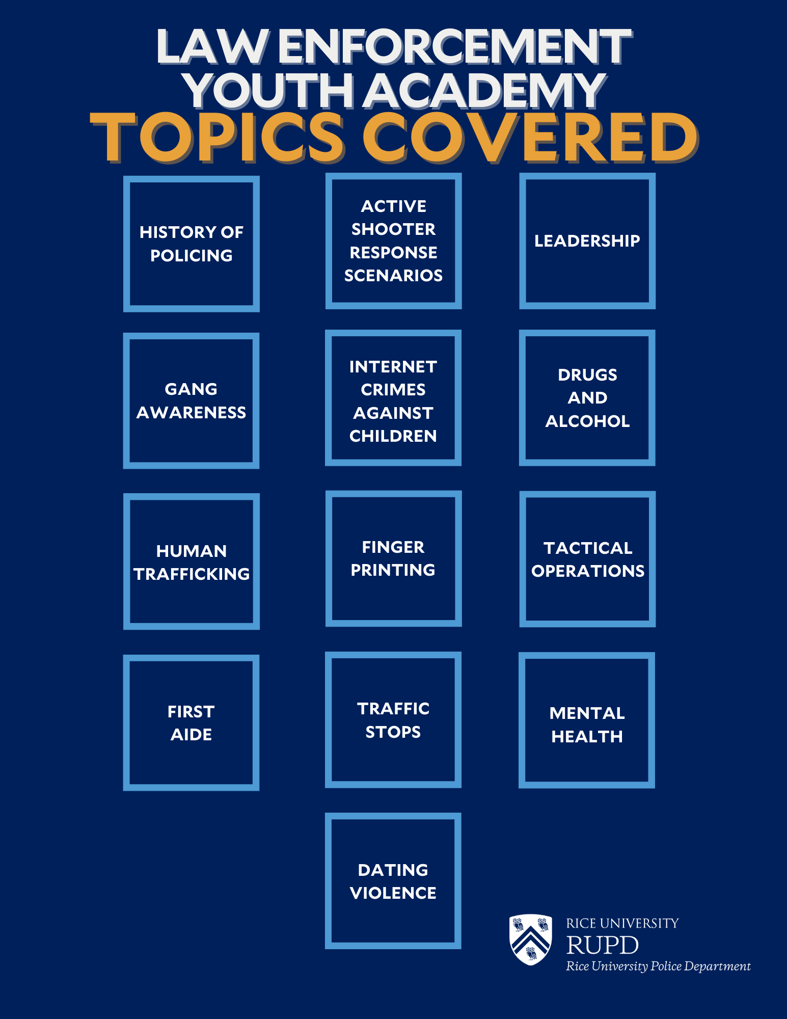 RUPD LEYA |Rice University Police Department | Rice University